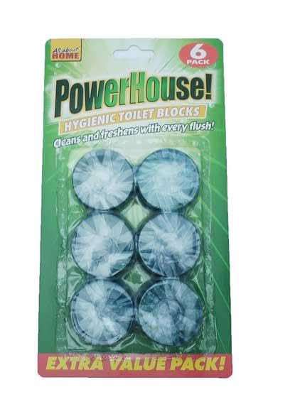 Powerhouse Hygienic Green Toilet Blocks (1 Pack) : Amazon.co.uk: Grocery