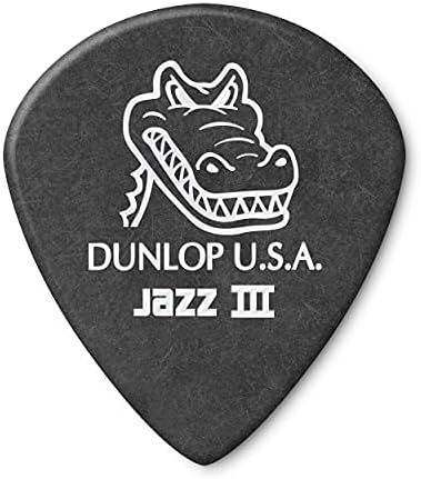 Amazon.com: Dunlop Jazz III Pick 6-Pack, Black Stiffo, 1.38mm : Musical ...