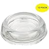 Amazon.com: Set of 12 Clear Glass Furniture Coasters – 3 Inch Round ...