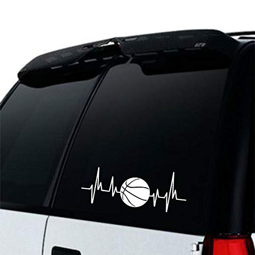 ISEE 360® ECG Ball Car Stickers Exterior for Windows Bumper Vinyl White ...