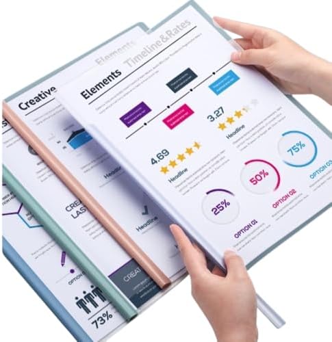 A4 Size File Document Report Cover Folder Display Presentation Clear ...