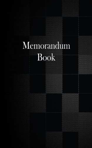 Buy Memorandum Book: Memo Book, 104 Pages, 5x8 Inches, Blank Numbered ...