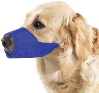 Amazon.com: Lined Dog Muzzle (Blue/10.75" Snout 4XL). Nylon, Foam ...