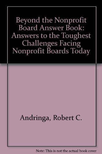 Amazon.com: The Nonprofit Board Answer Book II: Beyond the Basics ...