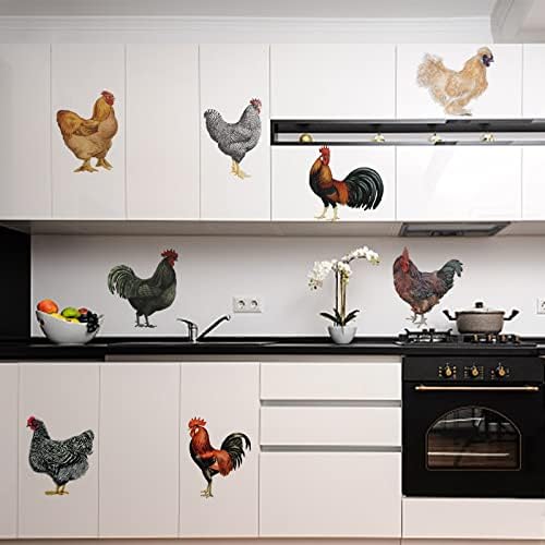 Amazon.com: Chicken Family Wall Stickers, sacinora Rooster Hen Chicks ...