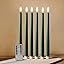 Ni-JASW Navy Blue Flameless Taper Candles with Remote, Flickering ...