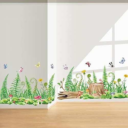 Amazon.com: DRWSSR 2Sheets Removable Fresh Green Plant Wall Stickers ...