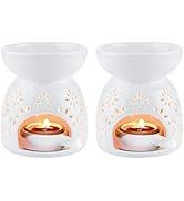 Amazon.com: ComSaf Essential Oil Burner Wax Melt Burner with Candle ...