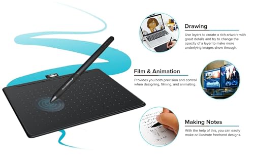 Huion Inspiroy RTS 300 Graphic Drawing Pen Tablet, 6 Programmable Press ...