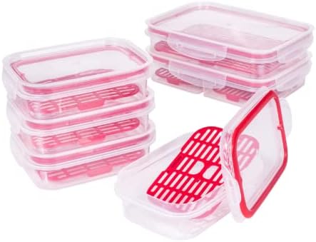 Amazon.com: Set of 3/6 Hermetic Plastic Food Storage Containers ...