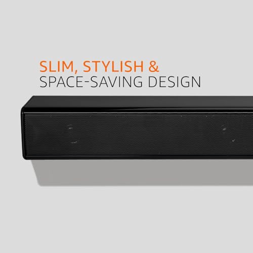 amazon basics Soundbar with Wired Subwoofer, 90W RMS, 2.1 Channel ...