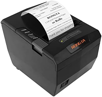 Amazon.com: Rongta POS Receipt Printer, 80mm Thermal Printer, ESC/POS ...