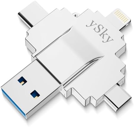 Amazon.com: MFi Certified Flash Drive 256GB for iPhone USB Memory Stick ...