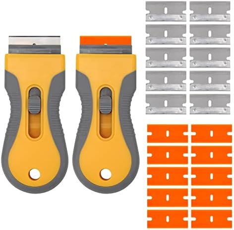 Amazon.com: 2 PCS Razor Blade Scraper, Glass Scraper Scraping Tool with ...