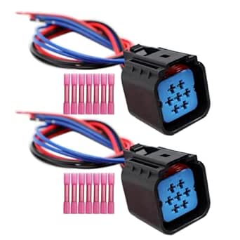 Amazon.com: LIZAPUS 2Pcs Headlights Connector Pigtail Plug Compatible ...