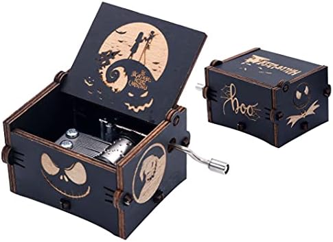 Amazon.com: Ddjbdb Happy Halloween Nightmare Christmas Wooden Music Box ...