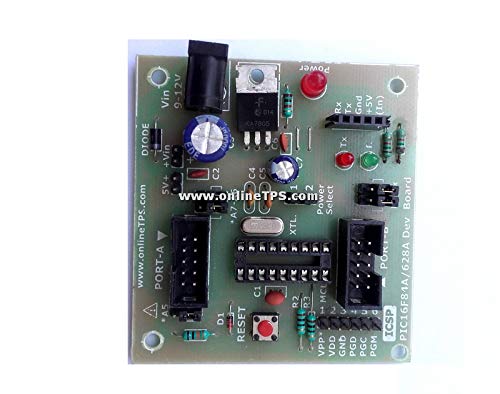 TPS Microchip PIC 18 Pin Development Board for PIC16F84A & PIC16F628A ...