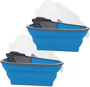 Amazon.com: 2 Pack -Pizza Storage Container Silicone Leftover Pizza Box ...