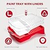 Amazon.com: Mister Rui 9 Inch Paint Tray with Liner, 21 Pack, Sturdy Plastic Paint Tray with 20 ...
