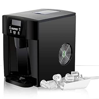 Amazon.com: KUPPET 2 in 1 Countertop Ice Maker Water Dispenser, Ready ...