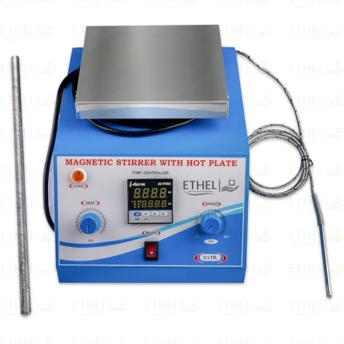 Ethel Magnetic Stirrer With Hot Plate 2 Litre (Digital) : Amazon.in ...