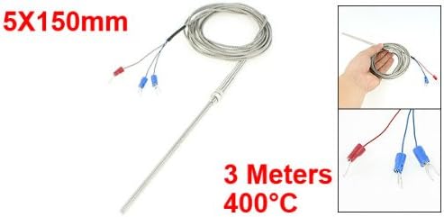 sourcingmap PT100 Type 400 Degree Celsius Spring Load Thermocouple ...