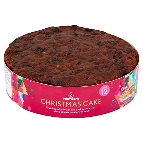 Amazon.com: Premier Life Morrisons Christmas Rich Fruit Cake 800g ...