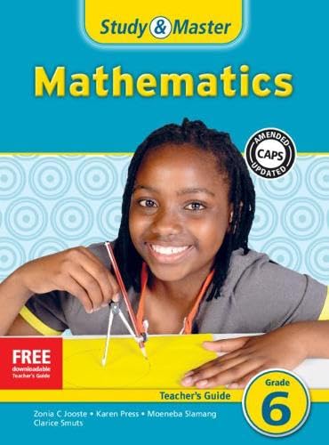 Study & Master Mathematics Teacher's Guide Grade 6 English (CAPS ...
