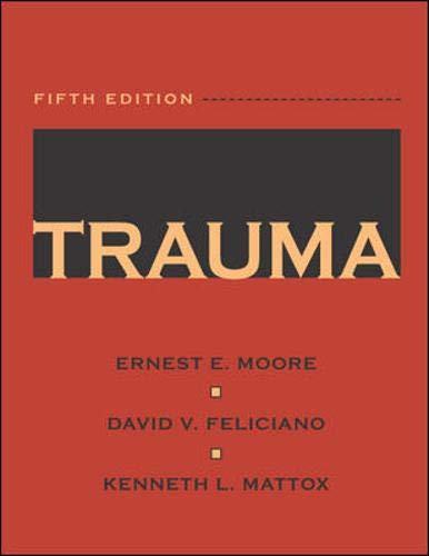 Trauma: Amazon.co.uk: Moore, Ernest, Feliciano, David, Mattox, Kenneth ...