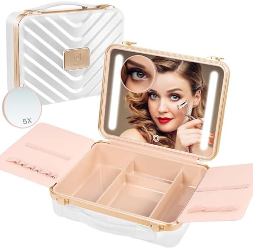 Amazon.com: AMIRO M2 LumoCube Makeup Mirror with Bag - Portable LED ...