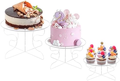 Amazon.com | Juvale 4 Piece Round Acrylic Cake Stand for Dessert Table ...