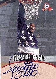 Autographed Jermaine O'Neal Ball - 1997 Score Board Card - Autographed ...