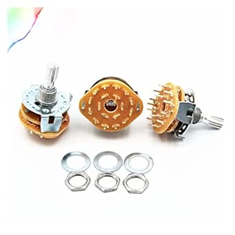 microswitch RS25 Shaft Panel Mount 1P11T 2P4T 2P5T 2P6T 3P3T 3P4T 4P3T ...