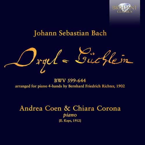Amazon MusicでChiara Corona & Andrea CoenのJ.S. Bach: Orgelbüchlein, BWV ...