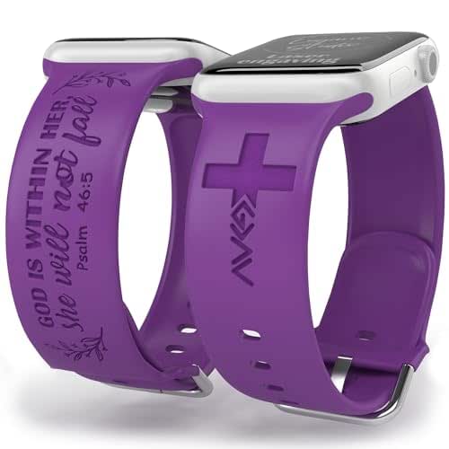 Amazon.com: God is Within Her Watch Band compatible with Apple Watch ...