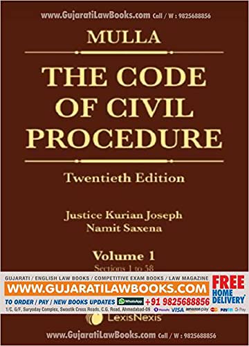 MULLA - CPC - The Code of Civil Procedure - 20th Edition - Set of 3 ...