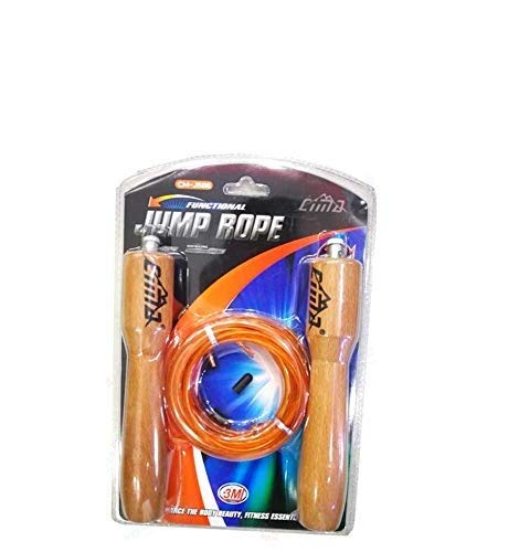 Buy MONEX CIMA CM-J586 Jump Rope with Wooden Handles,Skipping Rope ...