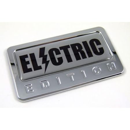 Amazon.com: Car Chrome Decals CBEDI-ELECTR Electric Custom Edition ...