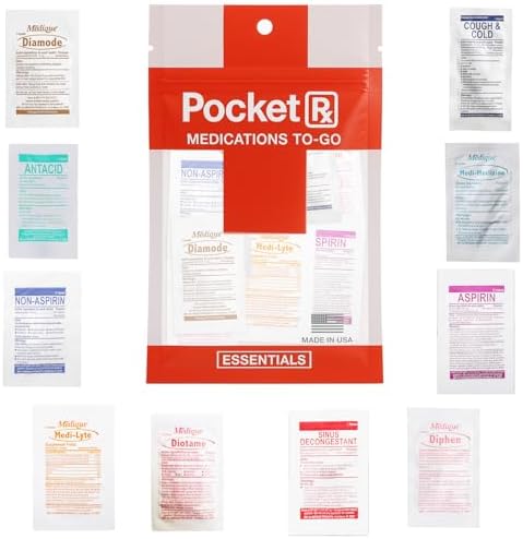 Amazon.com: Pocket RX Mini Travel Medicine Kit – TSA-Approved First Aid ...