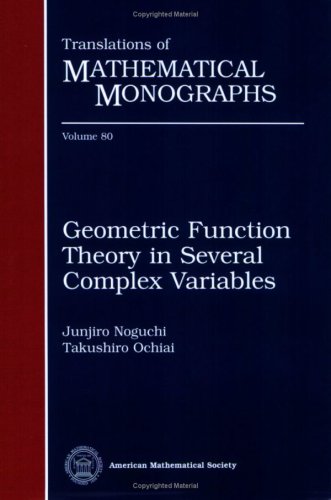 『Geometric Function Theory in Several Complex - 読書メーター