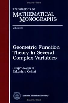 Amazon | Geometric Function Theory in Several Complex Variables (Translations of Mathematical ...