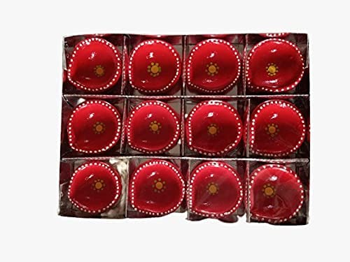 Buy Hand Made Colourful Clay Diya for Diwali Decoration Deepak, lamp in ...