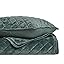 Amazon.com: EVERGRACE Luxury Crushed Velvet Quilt Set King Size ...