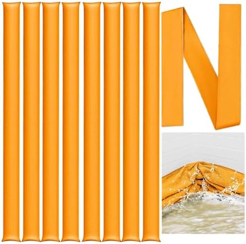 Windyun 8 Pcs Flood Barriers for Home Water Barrier Water Activated ...