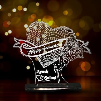 Buy HNA GIFTING Personalized LED Table Lamp for Couples| Neon Light ...