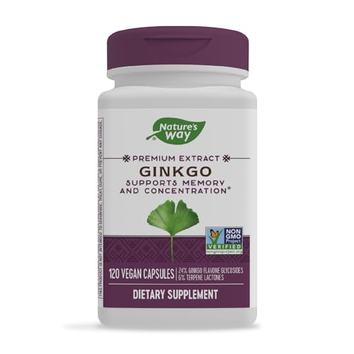 Nature's Way Premium Extract Ginkgo, Memory and Concentration*, 120 ...