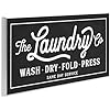 Amazon.com: Stupell Industries Vintage Laundry Sign Cursive Typography Wall Plaque Art, 7 x 0.5 ...