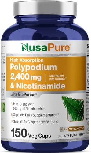 Amazon.com: NusaPure Nicotinamide 500mg Polypodium Leucotomos Extract ...
