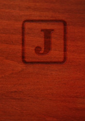 Amazon.com: Wood Letter J Notebook - Creative Journal: 7x10, Cream ...