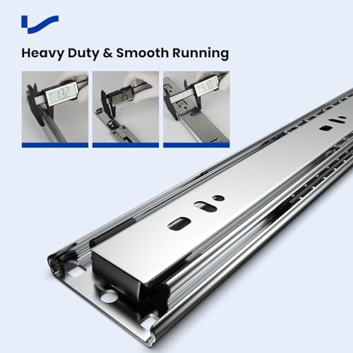 Snapklik.com : 1 Pair Soft Close Heavy Duty Drawer Slides 12 Inch Full ...
